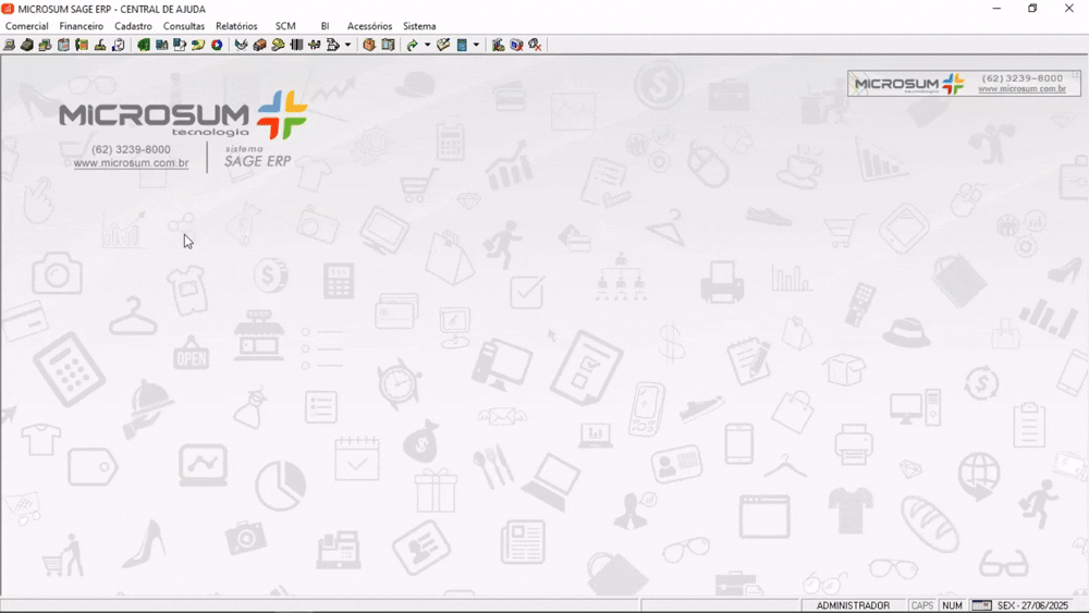 Cadastro de CFOPs – Microsum Tecnologia