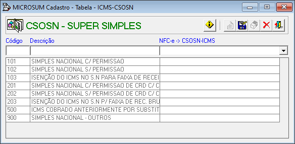 Cadastro de ICMS – Microsum Tecnologia
